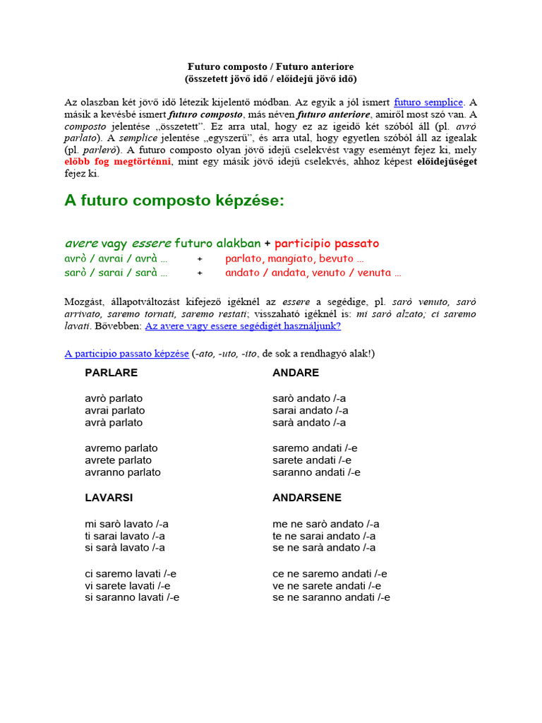 Futuro Anteriore | PDF