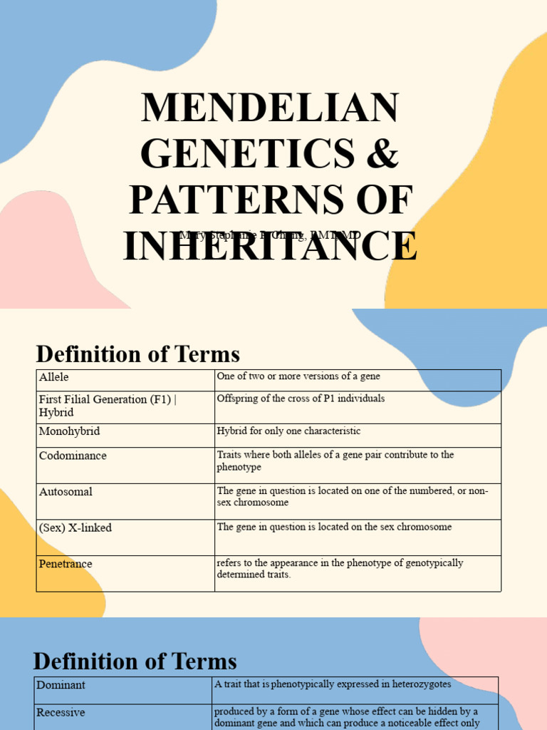 Mendelian Genetics | PDF