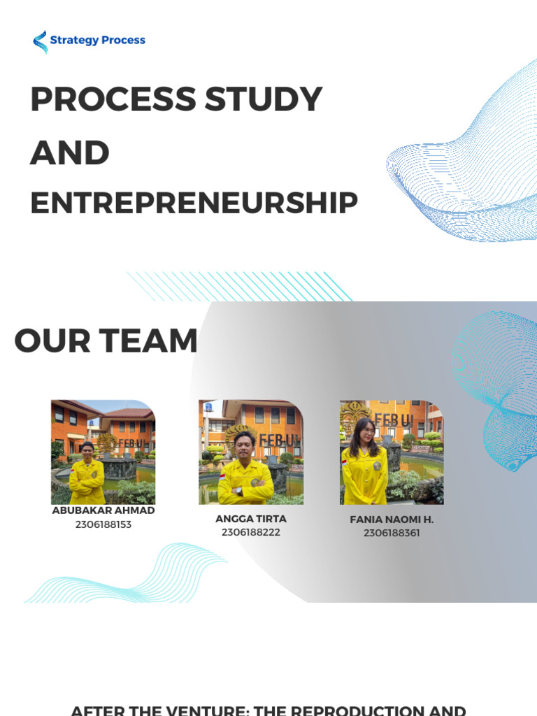 G1 - Process Studies and Entrepreneurship | PDF
