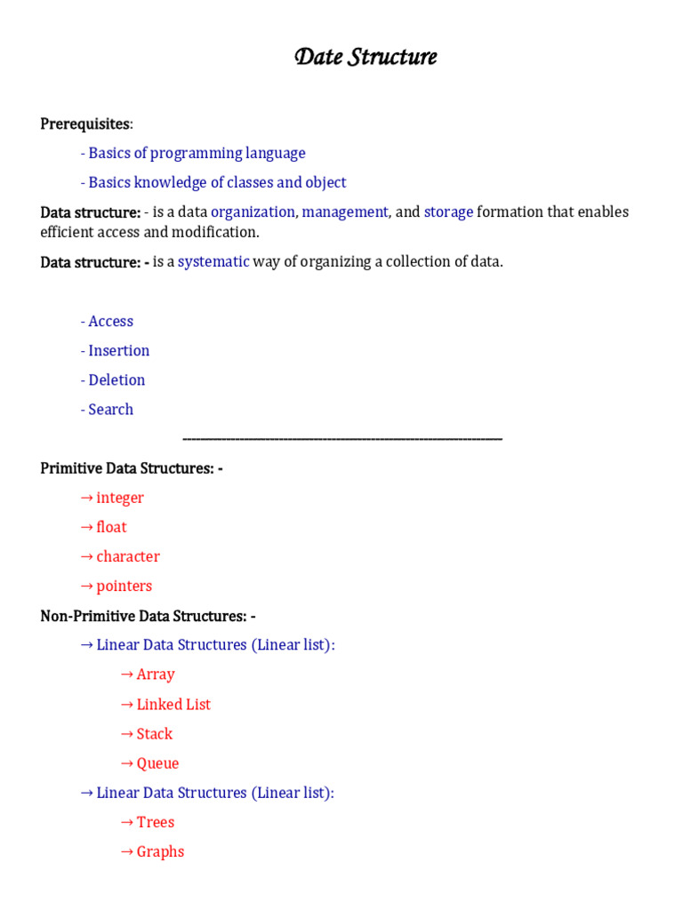 Data Structure | PDF