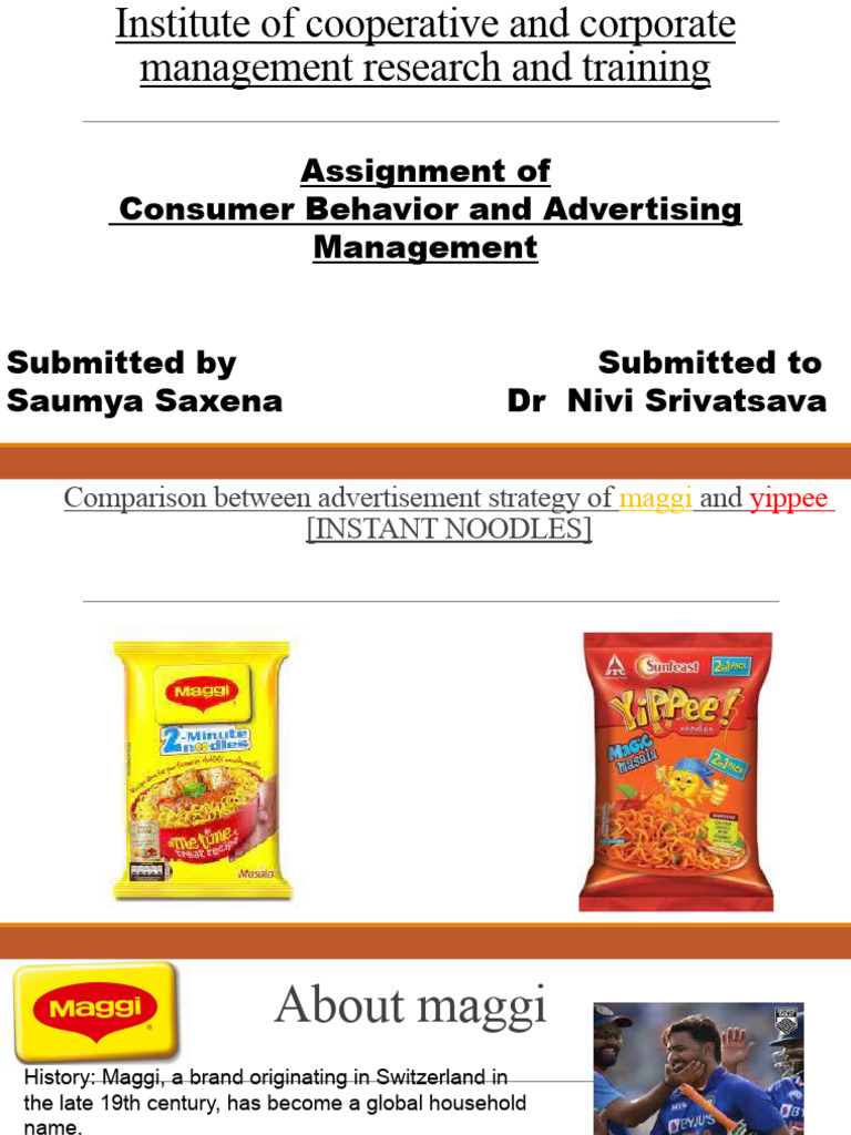Maggi vs Yippee: Ad Strategy Comparison | PDF | Brand | Advertising