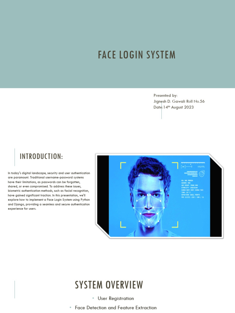 Facial Login System | PDF | Business | Technology & Engineering
