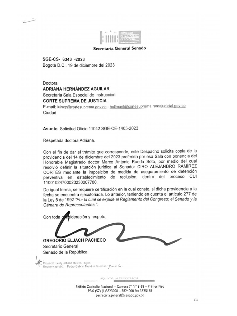 Solicitud Oficio | PDF