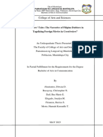 Filipino Thesis Title Examples | PDF | Tagalog Language | Thesis