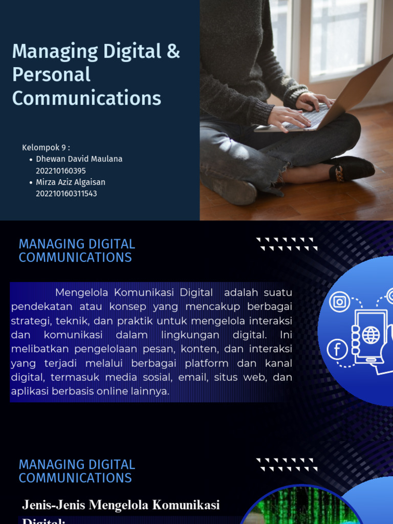 Managing Digital & Personal Communications | PDF