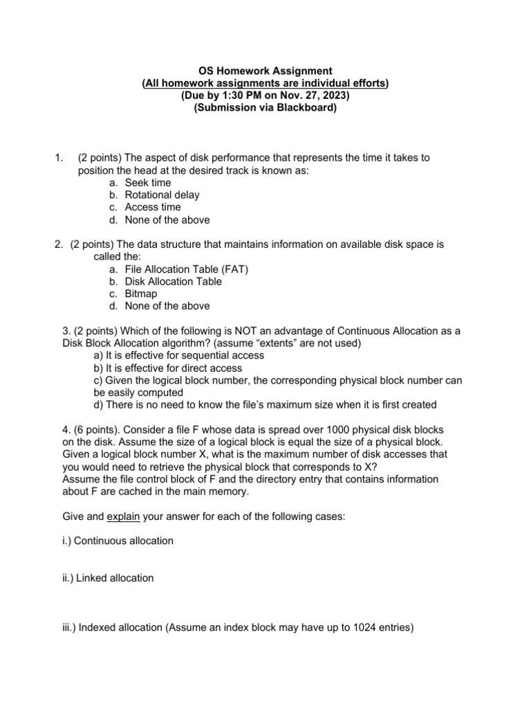 HW - Disk Storage 5 New | PDF | Computer Data Storage | Disk Storage