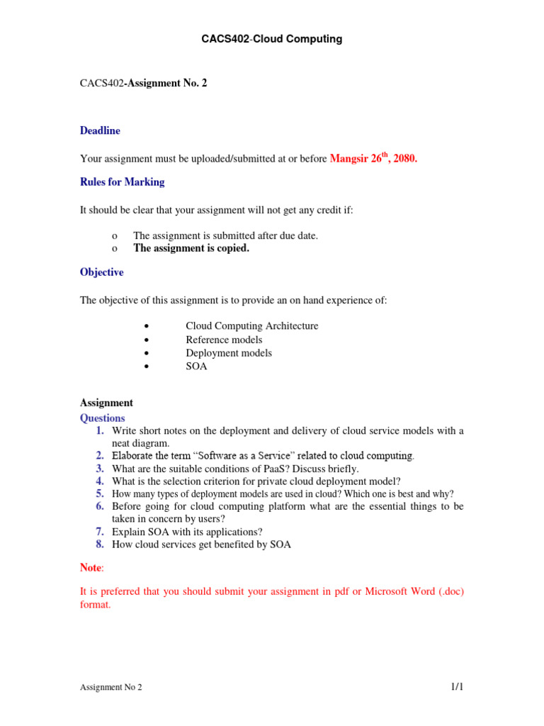 Assignment#2 | PDF | Computers | Technology & Engineering