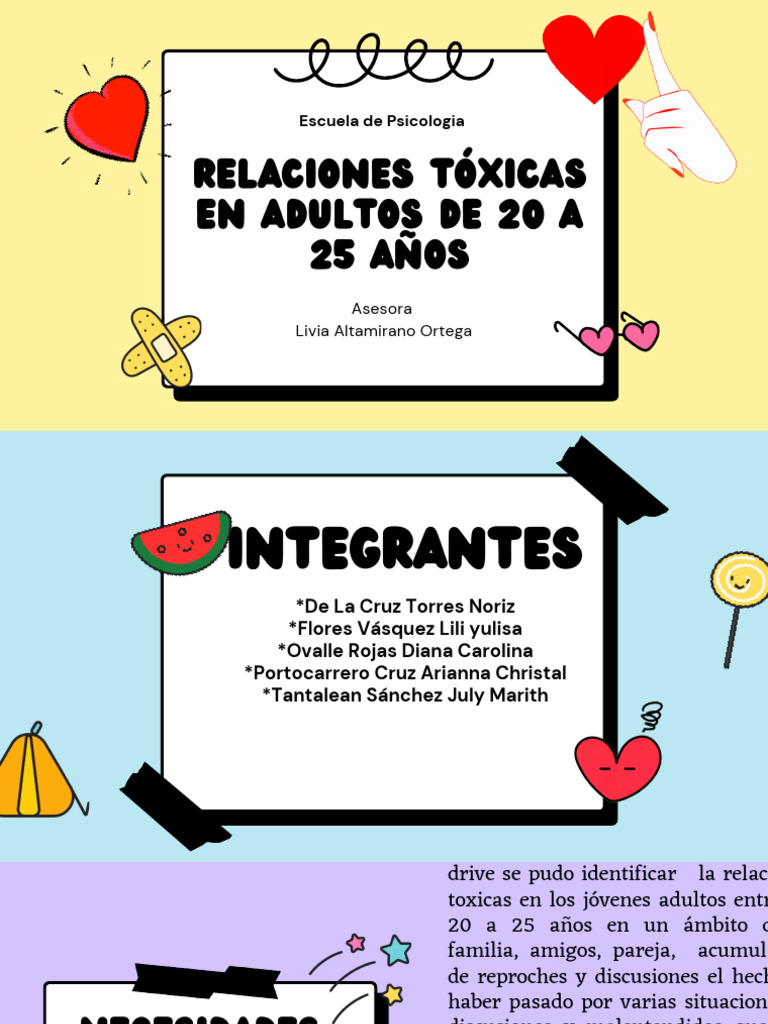 Relaciones Tòxicas | PDF | Ciencias del comportamiento | Conceptos psicologicos