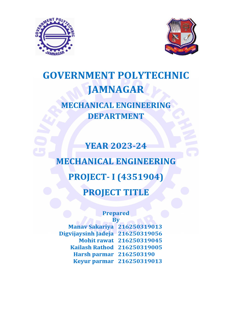 Project Report Format (4351904) | PDF | Numerical Control | Computer Hardware