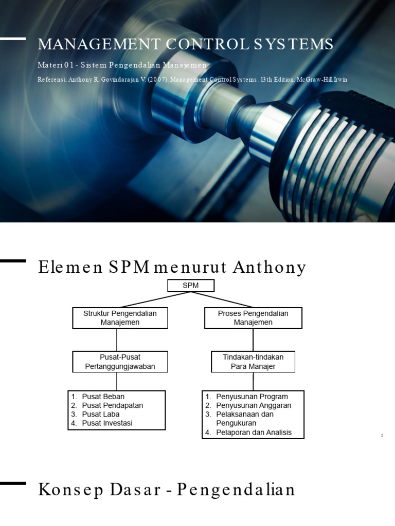 Materi SPM 01 Management Control Systems VER 2 | PDF