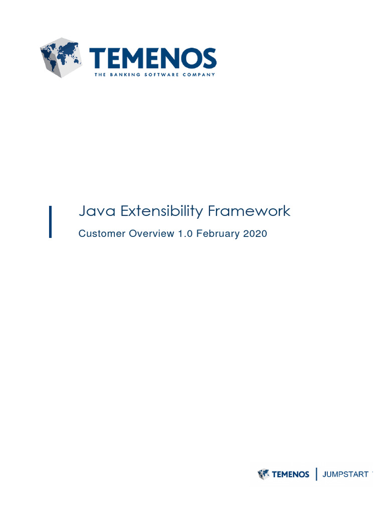 Java Extensiblity Framework Customer Overview 1 0 Pdf Java