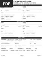 Application For Transfer of Vehicle Registration | PDF | Identity ...