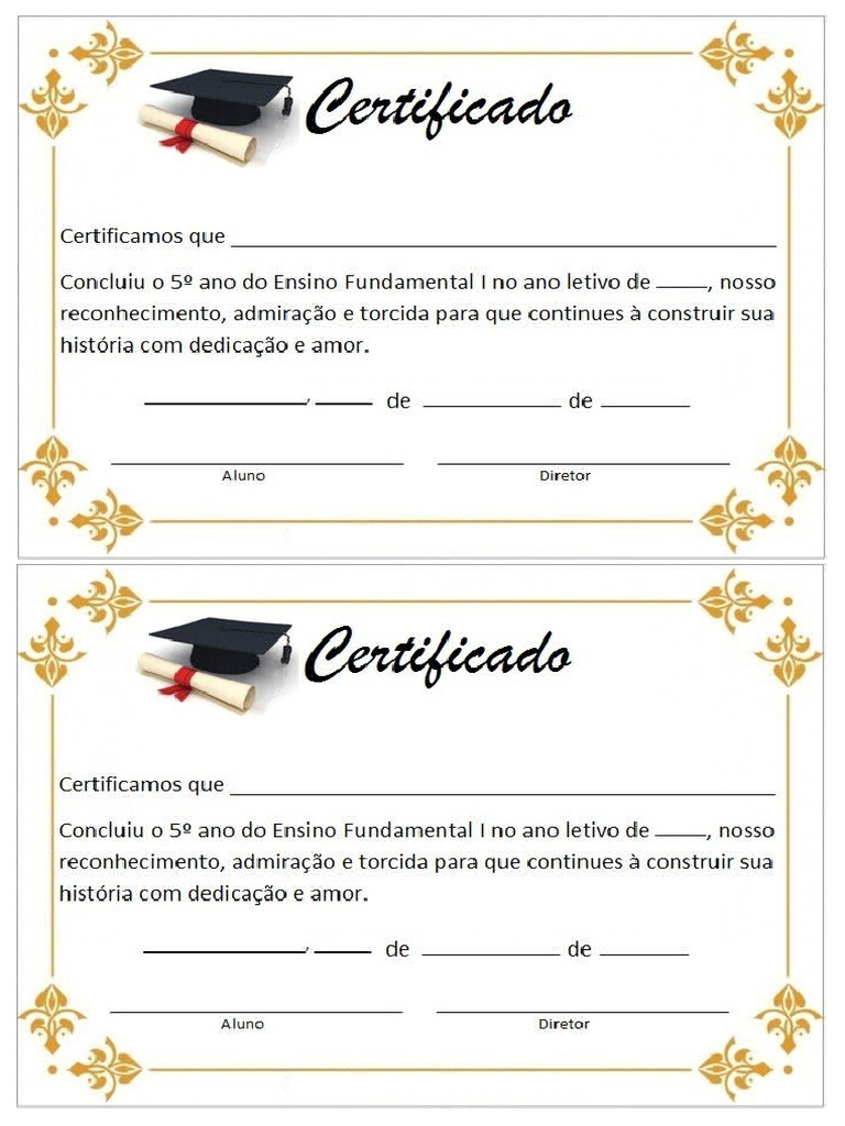 Certificado 5º Ano | PDF