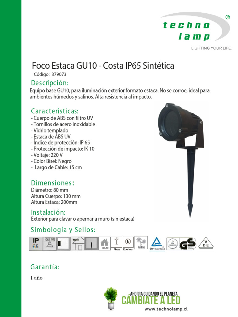 l15 - Foco Estaca Exterior | PDF | Tecnología