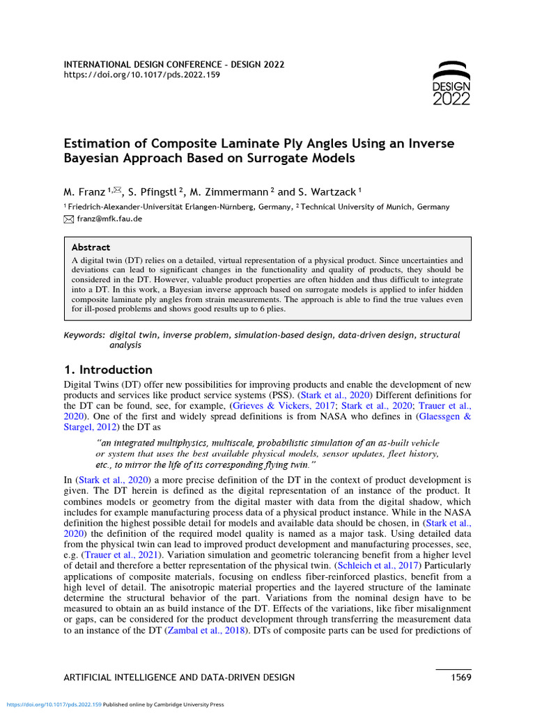 Estimation of Composite Laminate Ply Angles Using An Inverse Bayesian ...