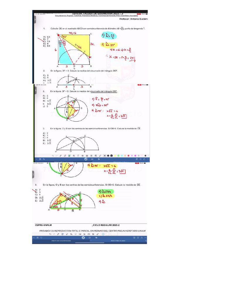 Geometria Taller 3 Eee | PDF