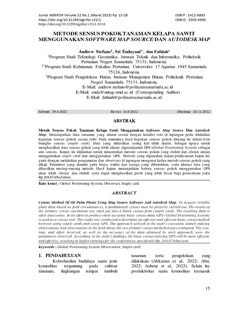 Sensus bbc kelapa sawit | PDF