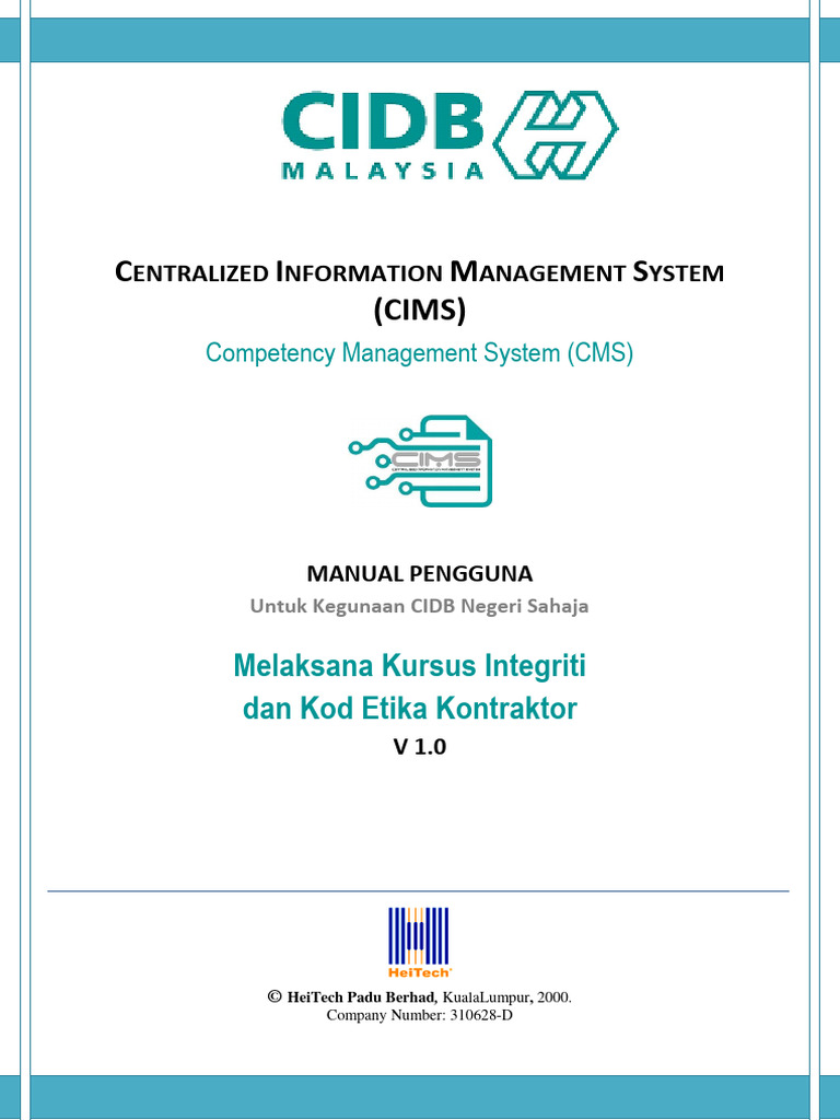 User Manual Kursus I e Cidb Permohonan Melaksana Kursus | PDF