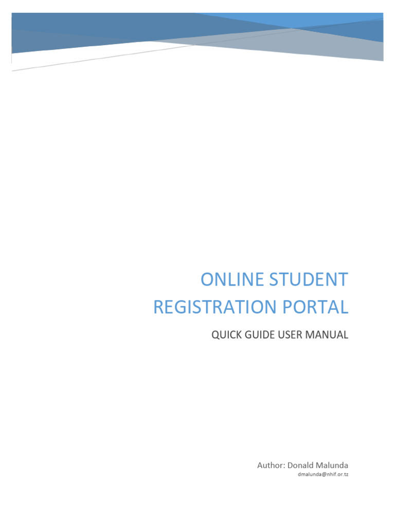 En1564738003-Quick Guide On The Use of Online Student Registration ...