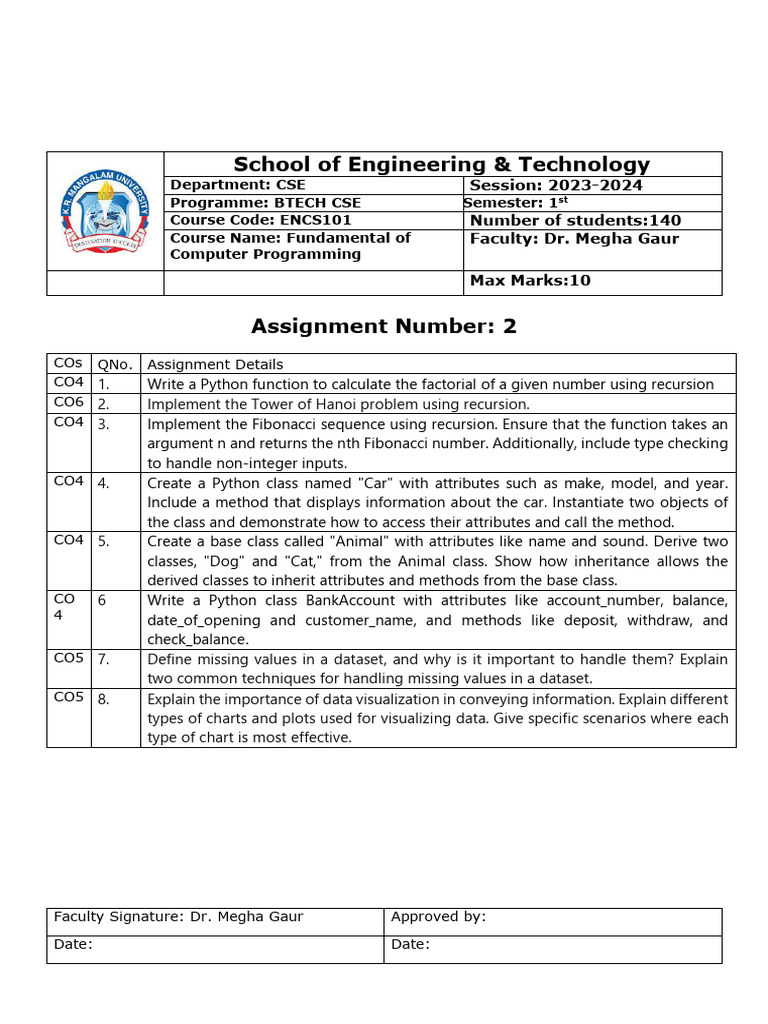 Assignment 2 (FOCP) 1700538354712 | PDF