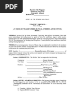 BARANGAY RESOLUTION Badac | PDF