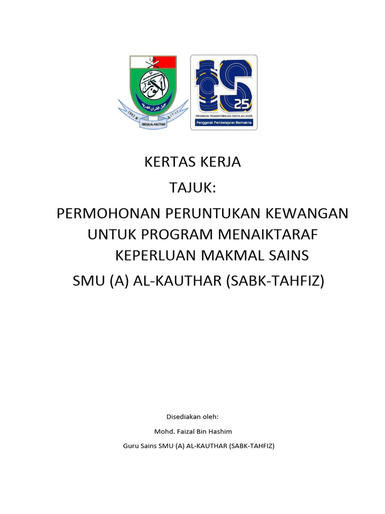 Kertas Kerja Makmal Sains | PDF
