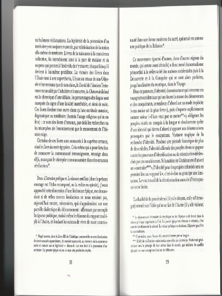 Glissant - Poétique de La Relation | PDF