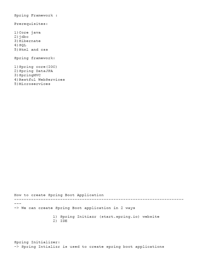 Spring Ioc Pdf Spring Framework Programming Paradigms