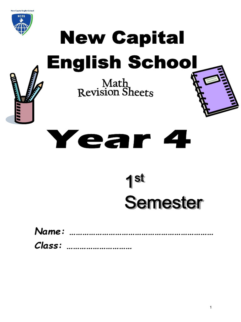 Y4 Maths Revision Sheets | PDF