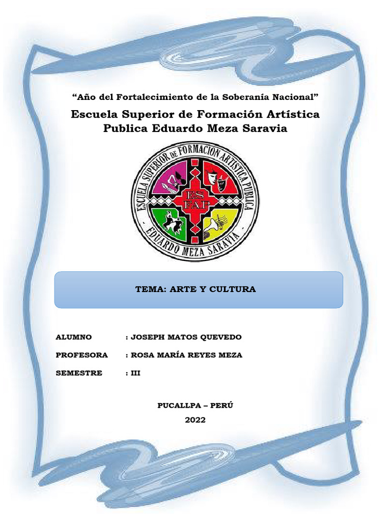 Arte Y Cultura Pdf Las Artes Creatividad