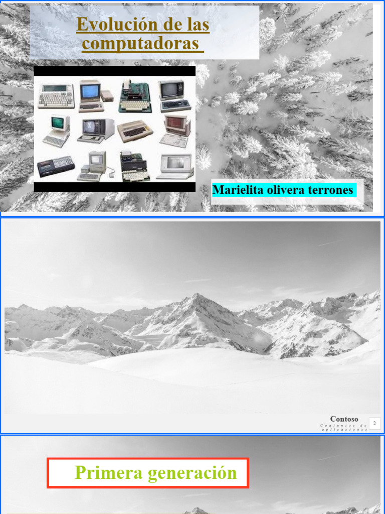 Evolución de Las Computadoras | PDF | Electrónica | Circuito integrado