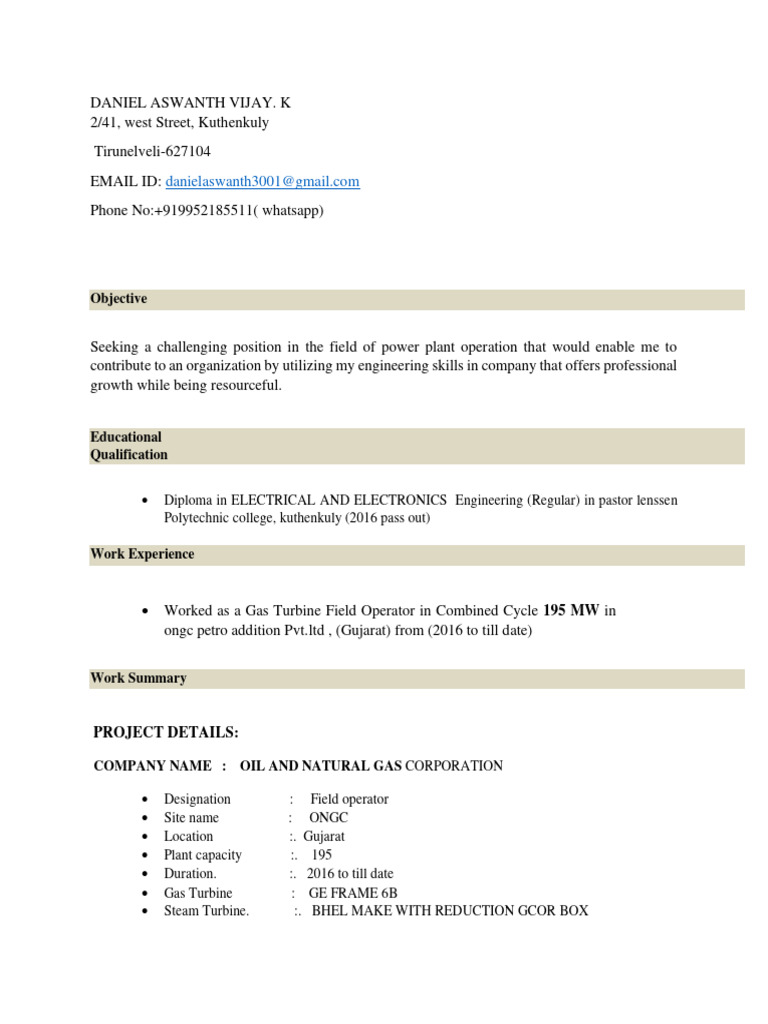 Daniel Aswanth Vijay. K | PDF