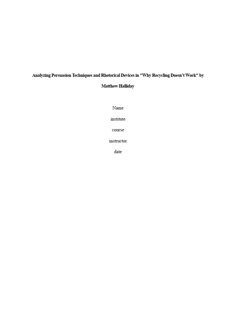 Analyzing Persuasion Techniques | PDF | Rhetoric | Persuasion