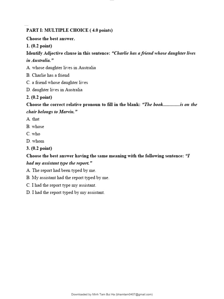 Eng217 2a Final Exam | PDF