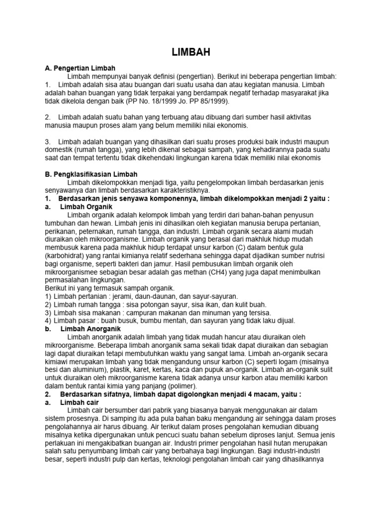 Bacaan Limbah | PDF | Griya & Taman | Sains & Matematika