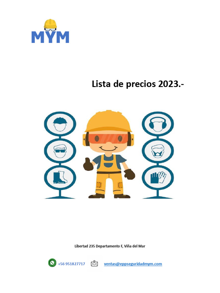 Catálogo EPP SEGURIDAD MYM SPA | PDF | Softlines (venta minorista) | Pie