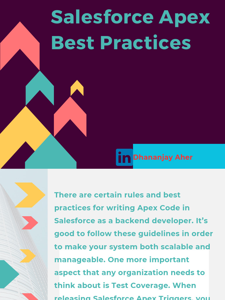Salesforce Apex Best Practices Pdf Control Flow Software Engineering