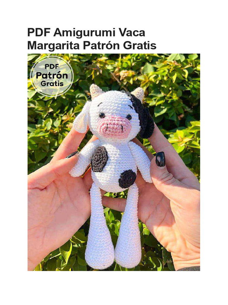 Patrón Gratis Amigurumi Vaca | PDF