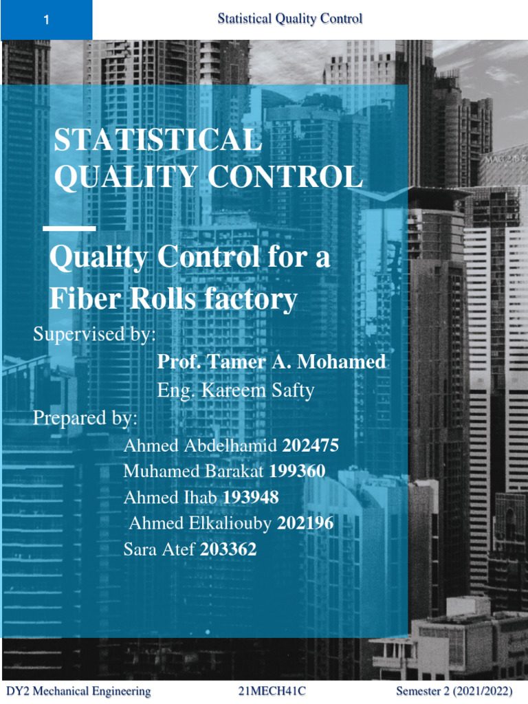 Quality Control Report | PDF | Standard Deviation | Physical Sciences