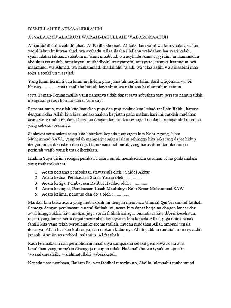 Teks MC Salinan Salinan | PDF