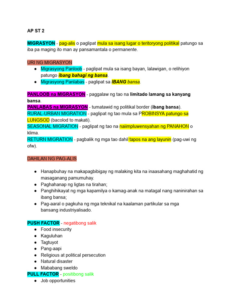 Araling Panlipunan G10 | PDF