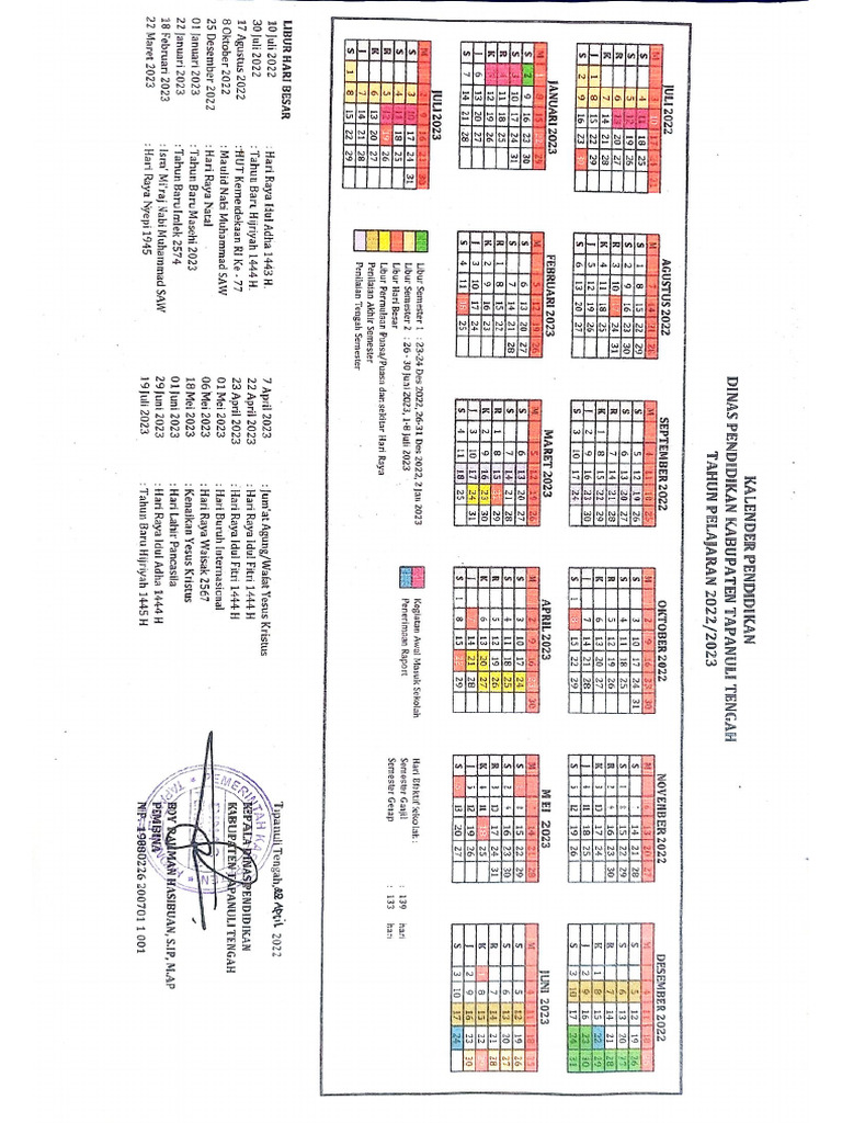 Kaldik 2022 - 2023 | PDF