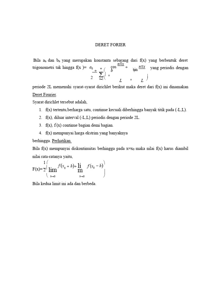 PART 14 Deret-Forier | PDF