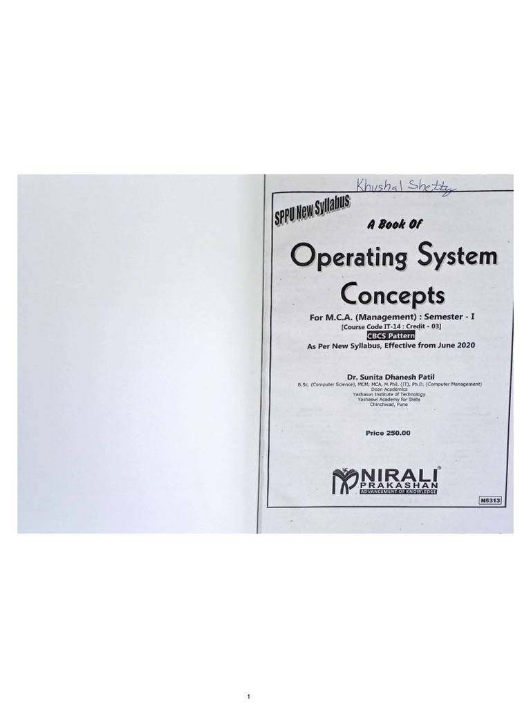 Operating System Concepts | PDF Operating System Concepts | PDF
