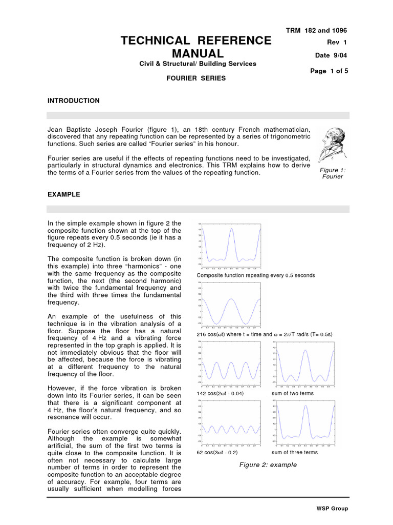 TRM182 Fourier series | PDF | Fourier Series | Fourier Transform