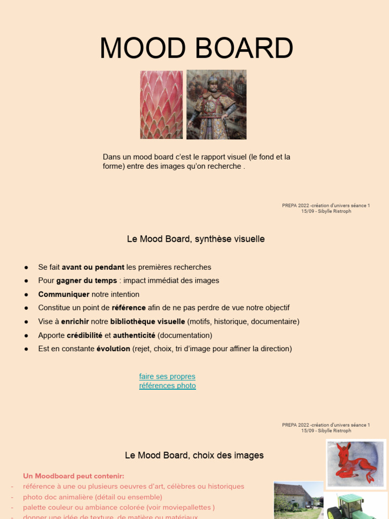 Création de Mood Boards Efficaces | PDF