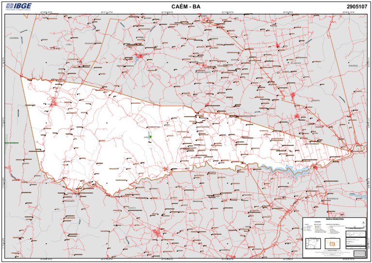 Mapa Caém | PDF | Mapa | Brasil