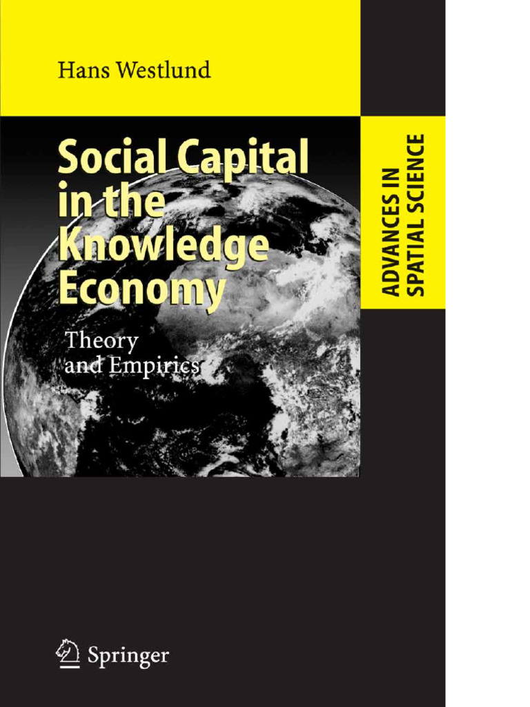 (Advances in Spatial Science) Hans Westlund - Social Capital in The ...