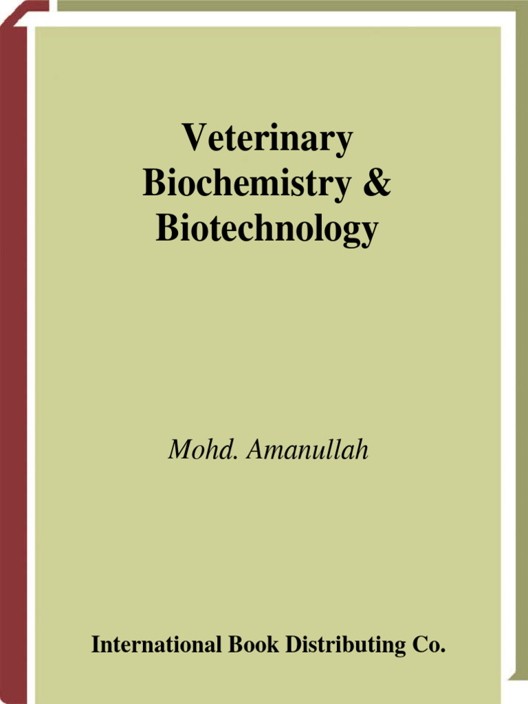 Veterinary Biochemistry & Biotechnology | PDF | Osmosis | Cell (Biology)