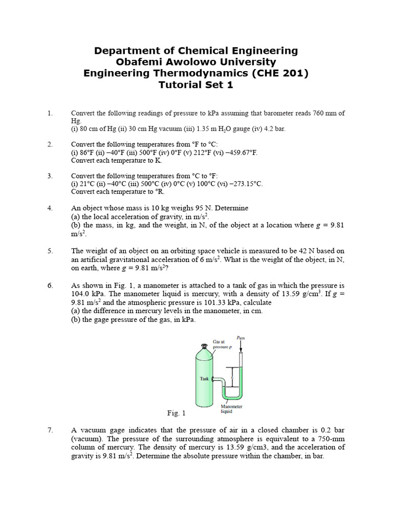 Tutorial Set 1 - 2022 | PDF